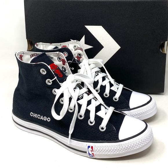 Converse | Shoes | Converse Ctas High Top Chicago Black Canvas Womens ...